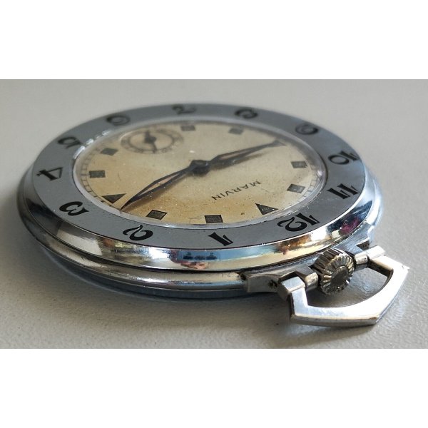OROLOGIO TASCA Marvin ANNI 30 teca legno RADICA NOCE decò OLD DESK ...