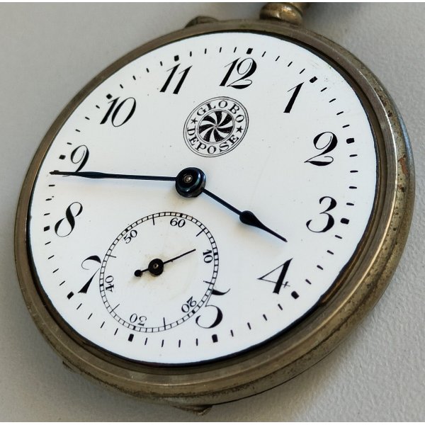 ANTICO OROLOGIO TASCA Globo Depose EPOCA '900 OLD POCKET WATCH montre ...