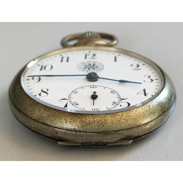 ANTICO OROLOGIO TASCA Globo Depose EPOCA '900 OLD POCKET WATCH montre ...