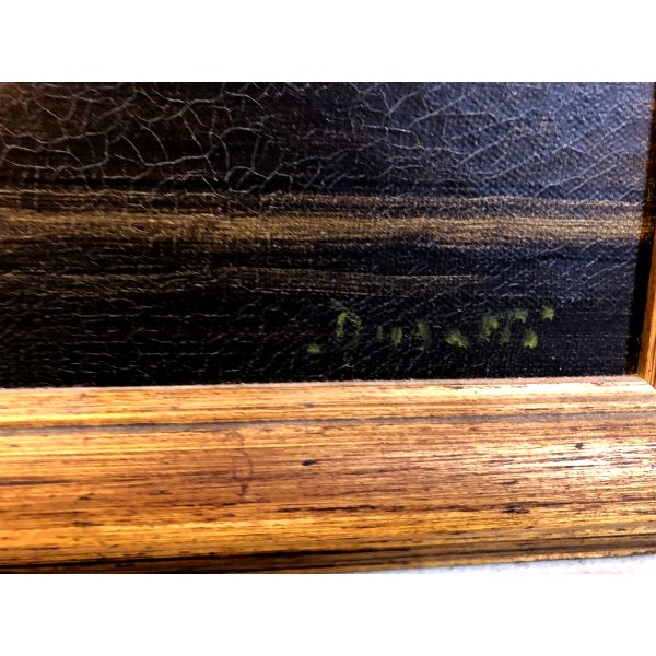 ANTICO QUADRO OLIO TELA Walter Dusatti NATURA MORTA LIBRI BROCCA ...