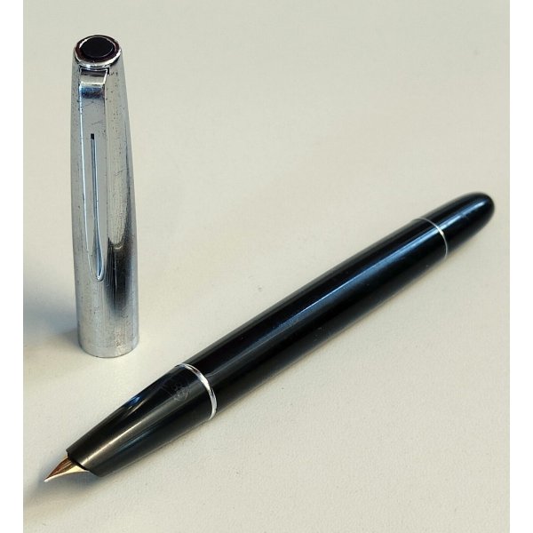 ANTICA PENNA STILOGRAFICA Aurora 88P NERO TAPPO METALLO stilo OLD ...