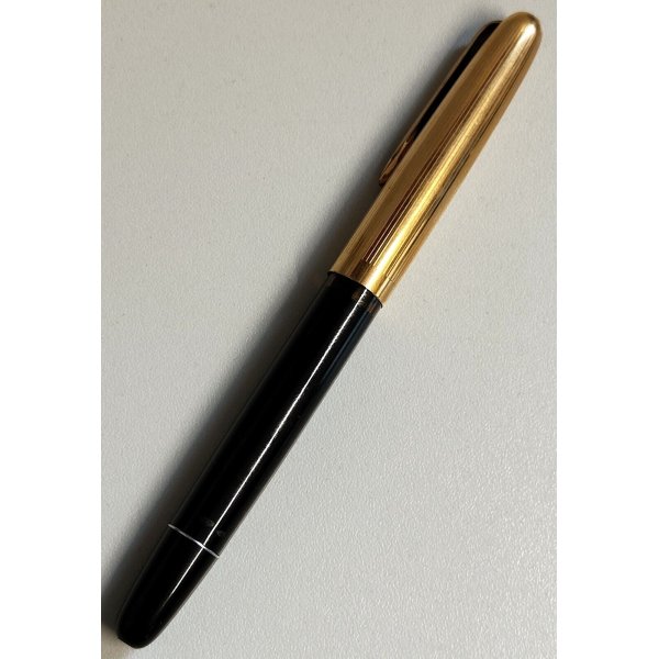 ANTICA PENNA STILOGRAFICA Aurora 88K NERO TAPPO ORO STILO OLD GOLD ...
