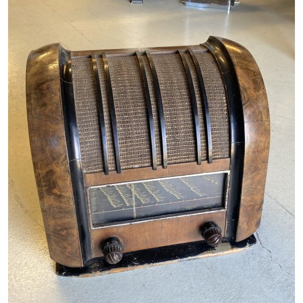 RARA ANTICA RADIO A VALVOLE SUPERLA 551 Italy LEGNO EBANIZZATA RADICA ...