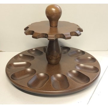 PORTA PIPE 12pz TABACCO LEGNO VINTAGE STAND PIPES HOLDER ANNI 70