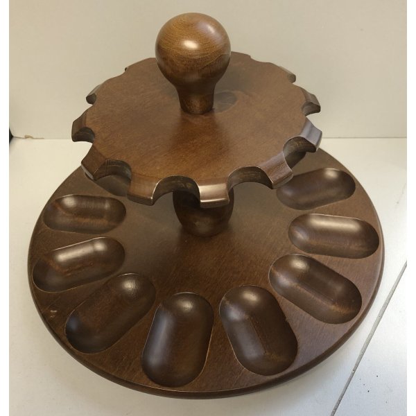 PORTA PIPE 12pz TABACCO LEGNO VINTAGE STAND PIPES HOLDER ANNI 70