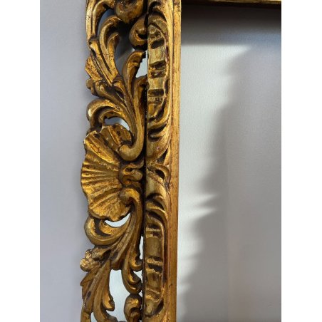 ANTICA CORNICE DORATA BAROCCO LEGNO SCOLPITO 33 cm x 43 cm EPOCA '900 ...