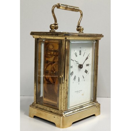 ANTICO OROLOGIO OFFICIER Taylor & Bligh PENDULETTE TAVOLO Travel Clock ...